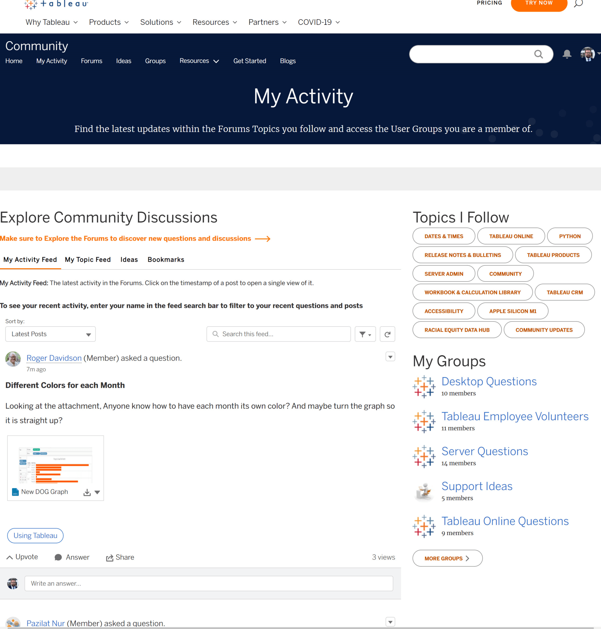 Tableau Community Forums site layout changes